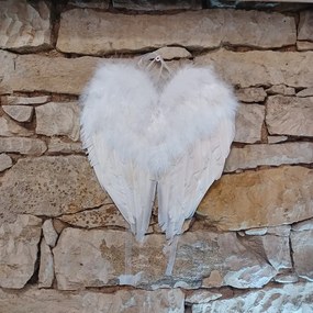 Andělská křídla 30 × 27 cm, bílá