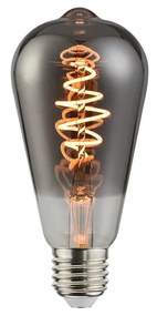Vintage LED Žárovka E27 Spiral Deco  Vintage LED Žárovka E27 Spiral Deco Sklo: Kouřové, Varianta: Ø 64 x 109 mm, 5 W