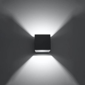 Sollux Lighting Nástěnné svítidlo QUAD 1 antracit