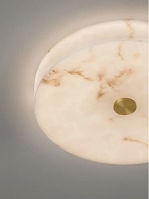 Krémové/v mosazné barvě LED stmívatelné stropní svítidlo v dekoru kamene Serita – Nova Luce