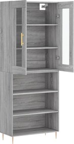 vidaXL Skříň highboard 69,5 x 34 x 180 cm kompozitní dřevo [3198719] Barva: Betonová šedá