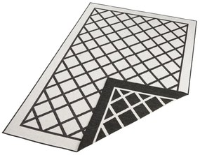 Hanse Home, Kusový koberec Twin Supreme 103425 Sydney black creme – na ven i na doma, 160x230, černá, chodba / předsíň