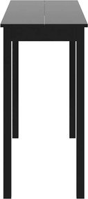 Barový stůl MDF černý 115 x 55 x 107 cm 240378