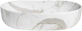 Sapho Sapho, CALEO keramické umyvadlo na desku 60x42cm, bianco carrara, CA590BC