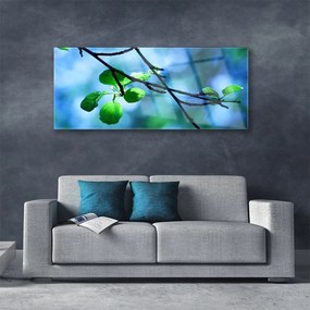 akrylový obraz Větev Listy Rostlina Příroda 125x50 cm
