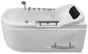 BPS-koupelny Hydromasážní vana HYD-LE796L 140x80 LEVÁ bez ohřevu vody