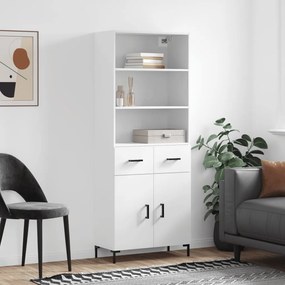 Skříň highboard bílá 69,5 x 34 x 180 cm kompozitní dřevo 3200513