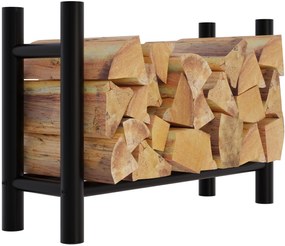 Stojan na palivové dřevo Heidal - kulatý rám | 60x80x30 cm