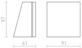 RED -Design Rendl-R10399- LED Venkovní nástěnné svítidlo GIGI LED/3,3W/230V IP65