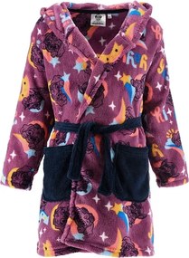 Dětský / dívčí coral fleece župan s kapucí Tlapková patrola - Paw Patrol, EU 98 Fialová