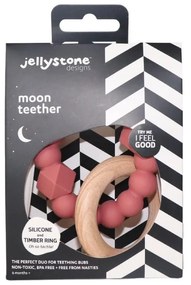 Jellystone Designs Kousátko Měsíc Tmavě růžové