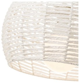 Bílé stropní svítidlo s bambusovým stínidlem ø 35 cm – Casa Selección