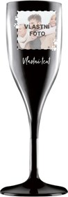 Personalizovaná nerozbitná prosecco sklenice s fotkou mazlíčka a textem