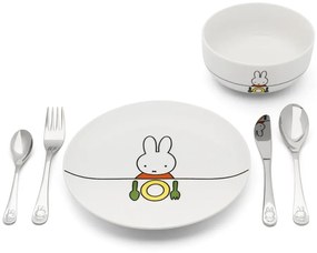 Porcelánová dětská jídelní sada 6 ks Miffy – Zilverstad