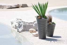 Květináč Small Sand s vložením světle hnědý