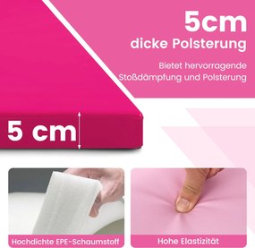 Costway 300 x 117 x 5 cm měkká podlahová rohož z umělé kůže