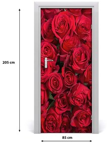 Fototapeta samolepící Červená růže 85x205 cm