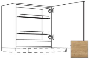 Kuchyňská skříňka horní Naturel Sente24 pro digestoř 60x57,6x35 cm dub sierra 405.WDAF657RN