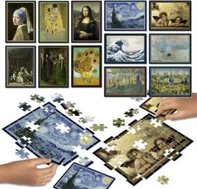 EDUCA Puzzle bitva Umění / 12x42 dílků / od 7 let