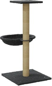 Škrabadlo pro kočky se sisalovým sloupkem tmavě šedé 74 cm 171590