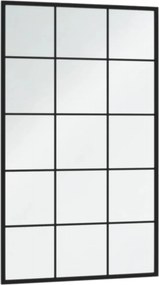 Nástěnná zrcadla 4 ks černá 100 x 60 cm kov 3189037