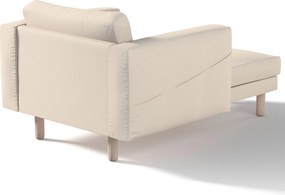 Potah na IKEA Norsborg šezlong s loketními opěrkami barva béžová látka pletený vzor