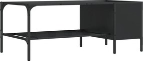 vidaXL Konferenční stolek s regálem 100x51x40 cm kompozit [837732] Barva: hnědý dub