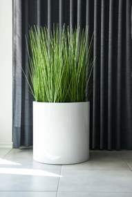 Umělá tráva v květináči ZEBRA, plast, výška 60 cm, zelená