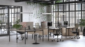 NARBUTAS - Čtyřmístný pracovní stůl ZEDO 280x164,5 cm