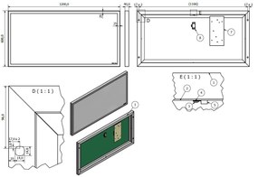 HOPA Zrcadlo s LED osvětlením DESNÁ Rozměr A - 120 cm, Rozměr B - 4 cm, Rozměr C - 60 cm - ZRDESN6012