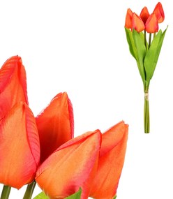 Autronic Tulipány v pugetu, barva oranžová