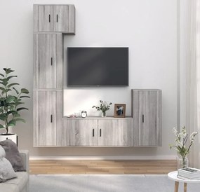 vidaXL 5dílný set TV skříněk kompozitní dřevo [3188615] Barva: šedá sonoma