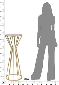 Odkládací stolek Stick Glam 100 cm zlatý
