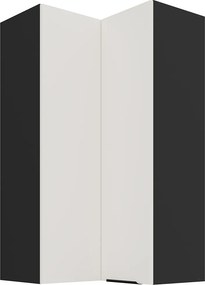 ARIA wb | horní kuchyňská skříňka 60x60 GN-108 2F (90°) rohová s policemi | EXTRA VYSOKÁ | 60x60 cm | černá/bílá