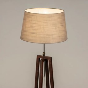 Stojací designová lampa Paola Soffito Taupe and Dark Brown