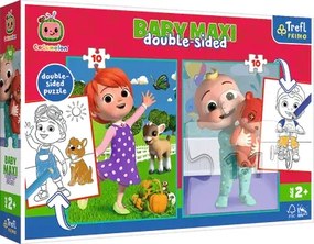 Trefl - Puzzle - Oboustranné puzzle Cocomelon: Veselý den s přáteli BA