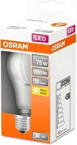 OSRAM LEDSCLA75 E27 / LED žárovka / 10W / 2700K / matná / 230V