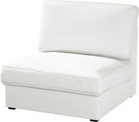 Potah na neskládací křeslo IKEA Kivik barva krémová látka pletený vzor