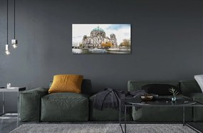 Obraz na skle Německo Berlin Cathedral River 125x50 cm