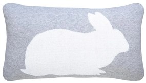 SCANquilt pletený povlak DESIGN králík šedobílá 30 x 50 cm