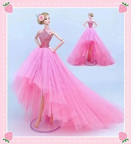 Princeznovské a svatební šatičky pro panenky Barbie (30 cm) Barva: 5