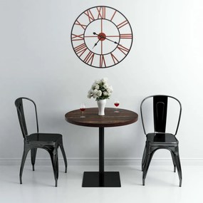 Nástěnné hodiny kovové 58 cm červené 283864