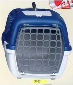 Trixie GmbH a Co.KG Přepravka CAPRI III. 61x40x38cm tm.šedá/modrá TR