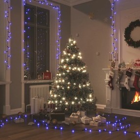 Světelný řetěz se 400 LED modrý 40 m 8 světelných efektů 328825