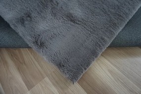 BE Koberec Cozy 1453 DARK GREY - šedý obdélníkový Rozměr: 80x150 cm