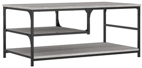 Konferenční stolek šedý sonoma 90 x 49 x 40 cm kompozitní dřevo - Default Title