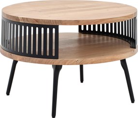 XXXLutz KONFERENČNÍ STOLEK, přírodní barvy, dřevo, kov, 75/75/44 cm Carryhome - Konferenční stolky - 000729001602