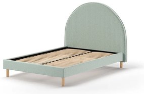 Zelená čalouněná jednolůžková postel s roštem 140x200 cm MOON – Vipack