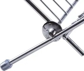 MSV DRAIN skládací odkapávač na nádobí bílý / chromovaná ocel / 40 x 3