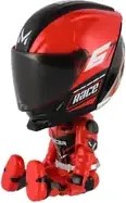 TEDDIES Figurka motorkáře 12 cm / Ohebné klouby / Kov/plast / Odnímate